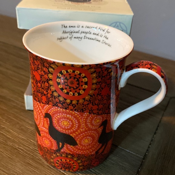 Art | Kohls Living Fine Bone China Mug Dreamtime Stories Emus Of ...